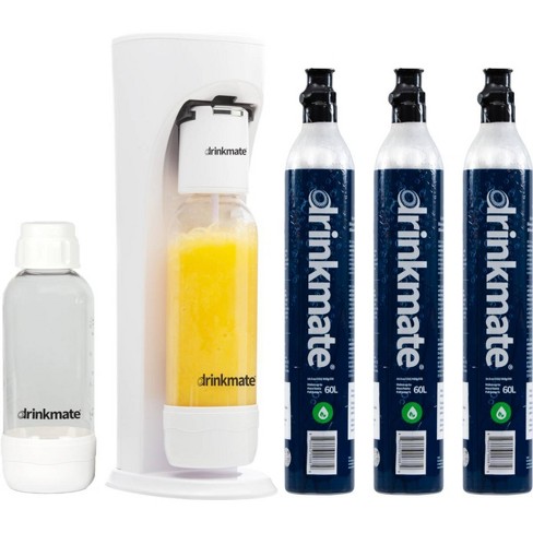 Drinkmate Ultimate Bundle Omnifizz Soda Maker White : Target
