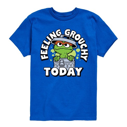 Sesame Street Feeling Grouchy Short Sleeve Graphic T-shirt - Royal Blue ...
