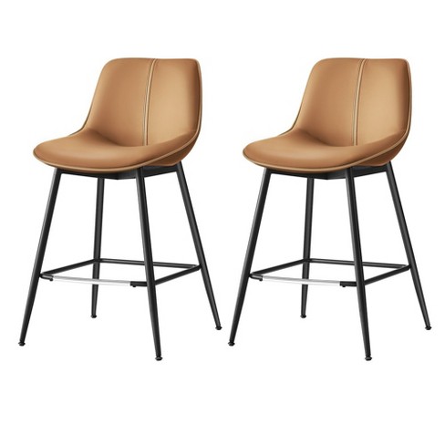 Vasagle Bar Stools Set Of 2, Counter Height Bar Stools With Back ...