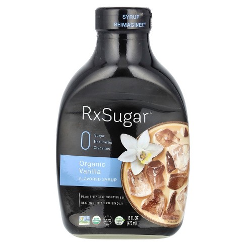 Rxsugar Organic Vanilla Syrup, 16 Fl Oz (473 Ml) : Target