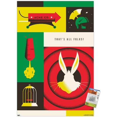 Trends International Looney Tunes: Space Jam - Collage Unframed Wall ...