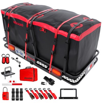 Mockins 70"x30"x6 Hitch Cargo Carrier With Rear Lights And 40 Cu.ft ...