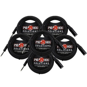 Pig Hog 1/4" TRS to XLR Balance Adaptor Cable, 15 Feet PX-TMXM15 - 6 ...