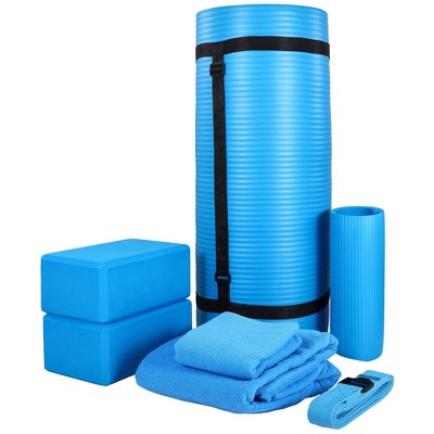 Gofit® Complete Yoga Kit With Yoga Mat, Foam Block, Strap, Yoga Pose ...