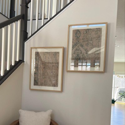 (set Of 2) 24" X 30" Textured Fabric Framed Wall Art - Threshold™ : Target