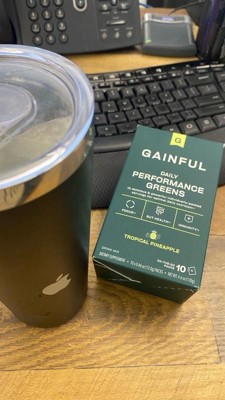 Gainful Performance Greens Stick Packs - Tropical Pineapple - 10ct : Target