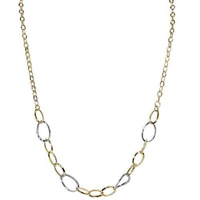 Pompeii3 20" 14k White & Yellow Gold Two Tone Chain Necklace : Target