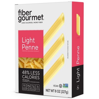 Fiber Gourmet Pasta Light Penne - Case Of 12 - 8 Oz : Target