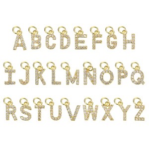 Unique Bargains DIY Jewelry Making Rhinestone A-Z Uppercase Letter ...