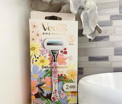 Rifle Paper Co. + Venus Deluxe Smooth Sensitive Razor + 2 Refills : Target