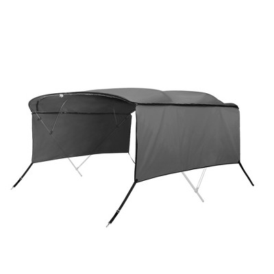 Unique Bargains 600d Canvas With Detachable Side Blocks Bimini Top Dark ...