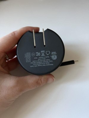 Wall Charger With Retractable 3' Usb-c Cable - Heyday™ Black : Target