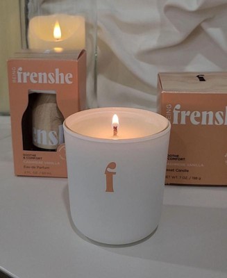 Being Frenshe Coconut & Soy Wax Reset Candle With Essential Oils - Cashmere Vanilla - 7oz : Target