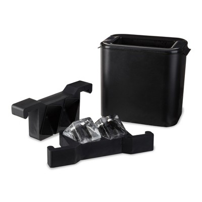 Viski Clear Ice Maker, Makes 2 Pure Square Ice Cubes For Cocktails, Set ...