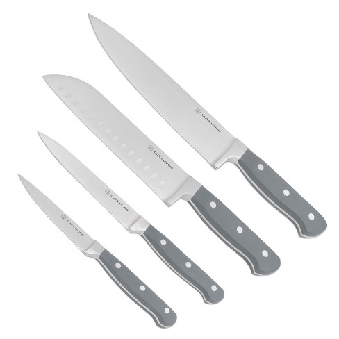 Dura Living® Signature Forged 4-piece Kitchen Knife Set - Gray : Target
