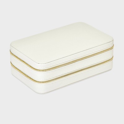 Layered Case Jewelry Organizer - A New Day™ Cream: Storage Box, 8 ...