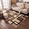 Uptown Squares Modern Geometric Comfy Casual Hand Carved Abstract Boxes ...