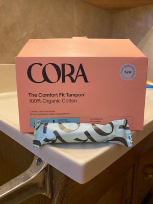 Cora Organic Cotton Tampons Mix Pack - Light/regular/super Absorbency ...