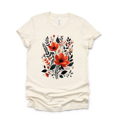 Simply Sage Market Women's Rustic Flowers Short Sleeve Graphic Tee - L ...