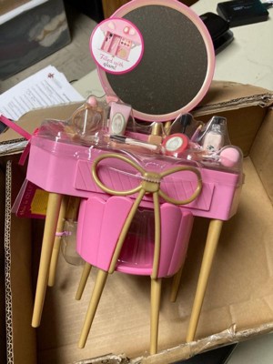 Our Generation Fabulous Fun Pink Vanity Table & Chair Dollhouse ...