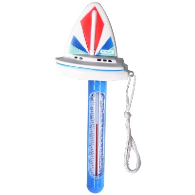 Northlight Easy Read Swimming Pool Thermometer With Cord 6.5" - Blue ...