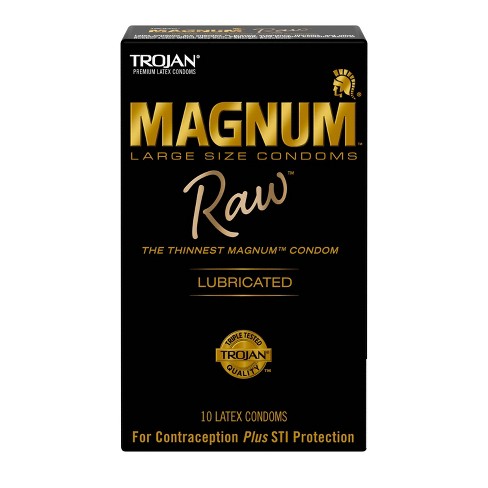 Trojan Magnum Raw Condoms - 10ct : Target