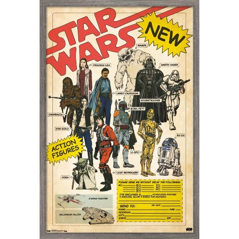 Trends International Star Wars: Saga - Ad Framed Wall Poster Prints ...