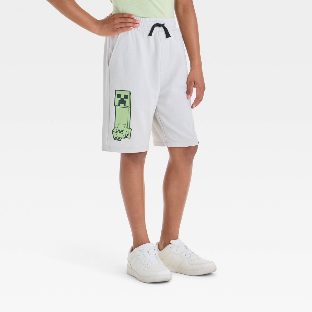 UPC 198850339361 - Boys' Minecraft Shorts - Light Beige S | upcitemdb.com
