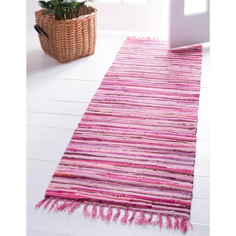 Unique Loom 2' 7 X 9' 10 Striped Chindi Cotton Runner Rug : Target