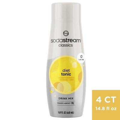 Sodastream Diet Tonic 440ml 14.9oz/4pk: Citrus Liquid Concentrate, Mix ...
