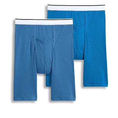 Jockey Men's Pouch 10" Midway Brief - 2 Pack M Ocean Blue/just Blue ...