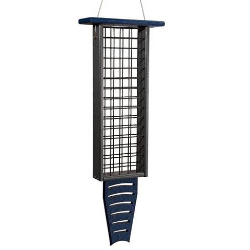 Jcs Wildlife Blue/gray Recycled Triple Suet Feeder Tail Prop Bird ...