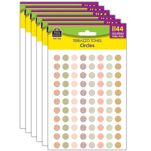 Teacher Created Resources® Terrazzo Tones Circles Mini Stickers Valu ...