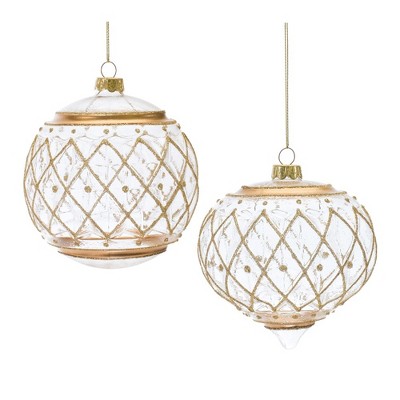 Marolin 2.25 In Rose & Sun Wheel Ornament Feather Tree Tree Ornaments ...