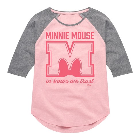 Girls' Disney Minnie Mouse - Light Pink/ath Hea - Medium : Target