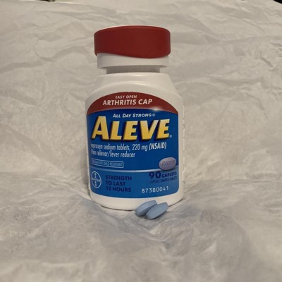 Aleve Nsaid Caplets, Easy Open Arthritis Cap, Naproxen Sodium, For Pain ...