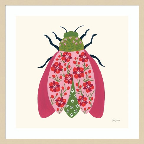 Amanti Art Blooming Beetle Ii By Yvette St. Amant Wood Framed Wall Art ...
