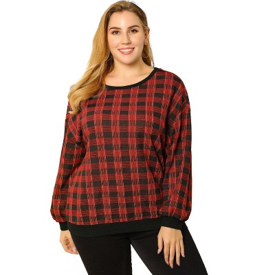 Agnes Orinda Women's Plus Size Long Sleeve Drop Shoulder Sweatshirts ...
