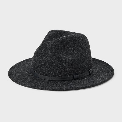 Ascentix Men's Wool Blend All Season Fedora Hat With Herringbone Band ...