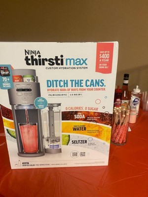 Ninja Thirsti Max Custom Hydration System Silver Wc2002: Soda Maker, 60l Cartridge, Dishwasher ...