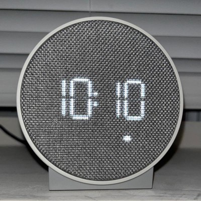 Round Time Table Clock Gray - Capello : Target