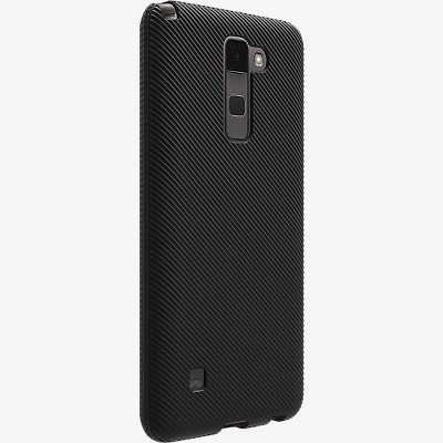 Verizon Textured Silicone Case For Lg Stylo 2 V - Black : Target