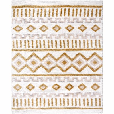 Abstract Lines Rug Mustard - Threshold™ : Target