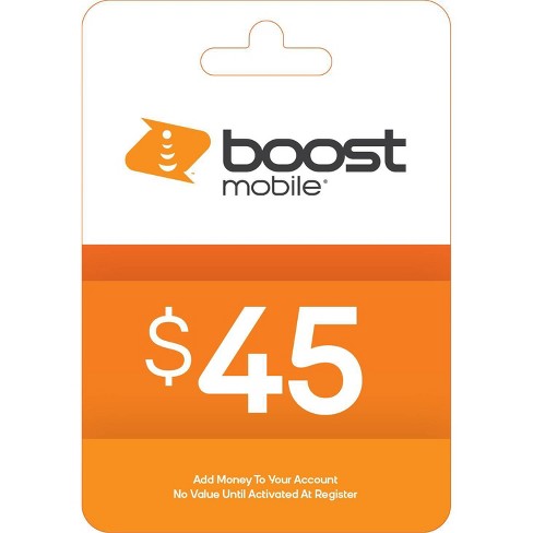 Boost Mobile $45 Prepaid Card (email Delivery) : Target