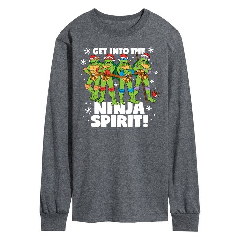 Men's Teenage Mutant Ninja Turtles Get Into The Ninja Spirit Long Sleeve Graphic T-shirt ...