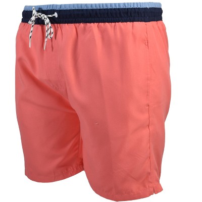 Burnside Men's Solid Color Bathing Suit Quick Dry 5" Inseam | Coral ...