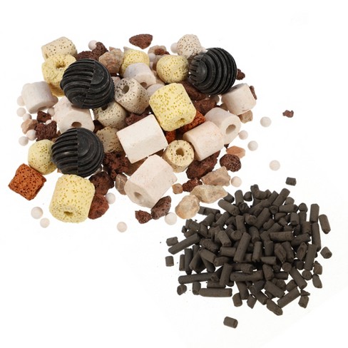 Unique Bargains Fish Tank Filter Media Ceramic Rings Set 12 In 1 ...