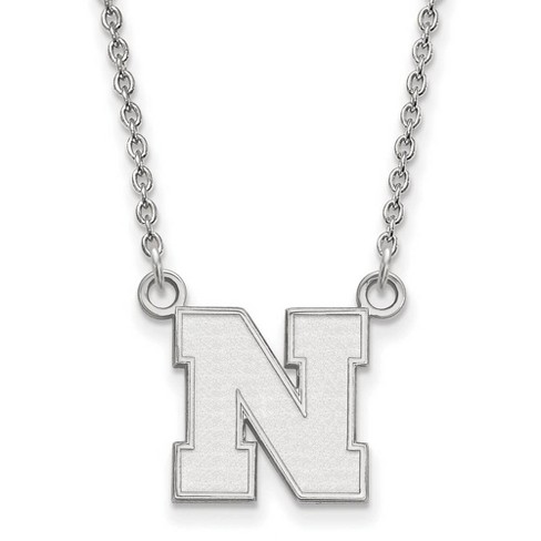 Black Bow Jewelry Sterling Silver Nebraska Cornhuskers Ncaa Necklace 18 ...