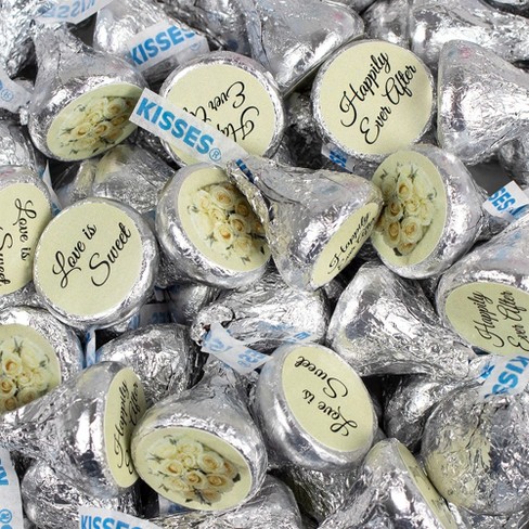 100 Pcs Wedding Candy Hershey's Kisses Milk Chocolate (1lb, Approx. 100 ...