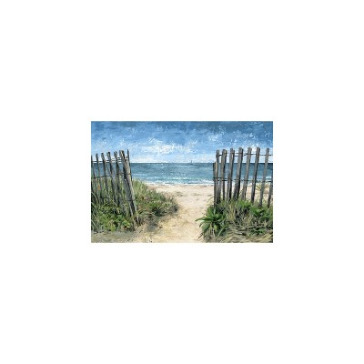 HomeStock 36 in. L x 24 in.W Framed Ocean Painting For Wall Canvases ...